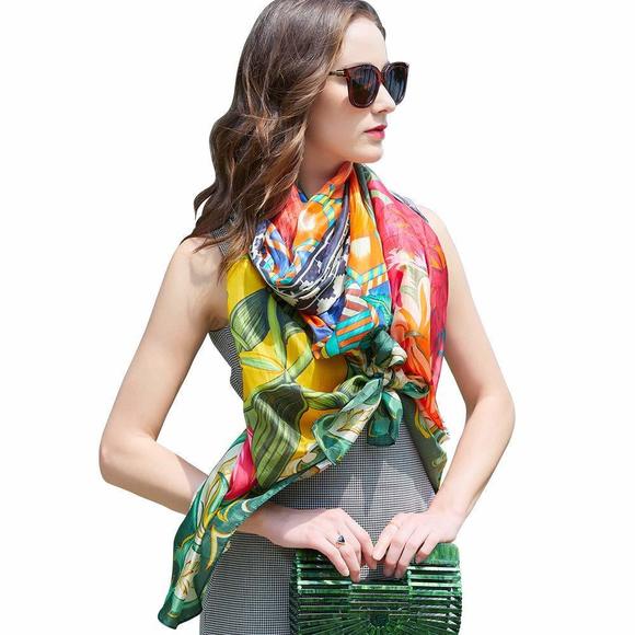 Dаnа Χu | Accessories | Womens 0 Mulberry Silk Pashmina Shawl And Wraps ...